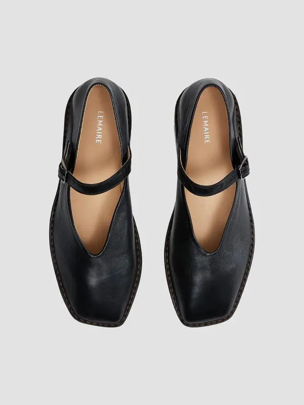 LEMAIRE Leather Mary Janes