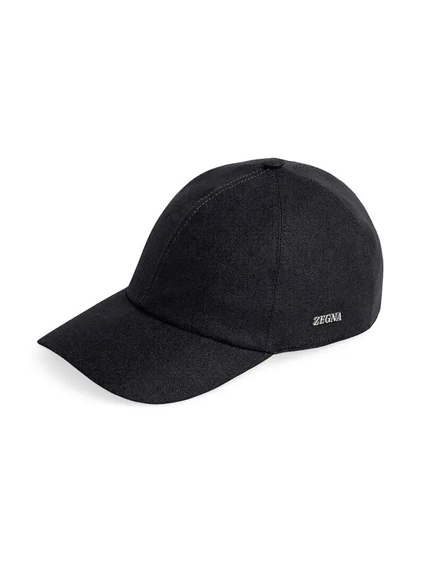 Zegna Oasi Lino Baseball Cap - Dark Blue