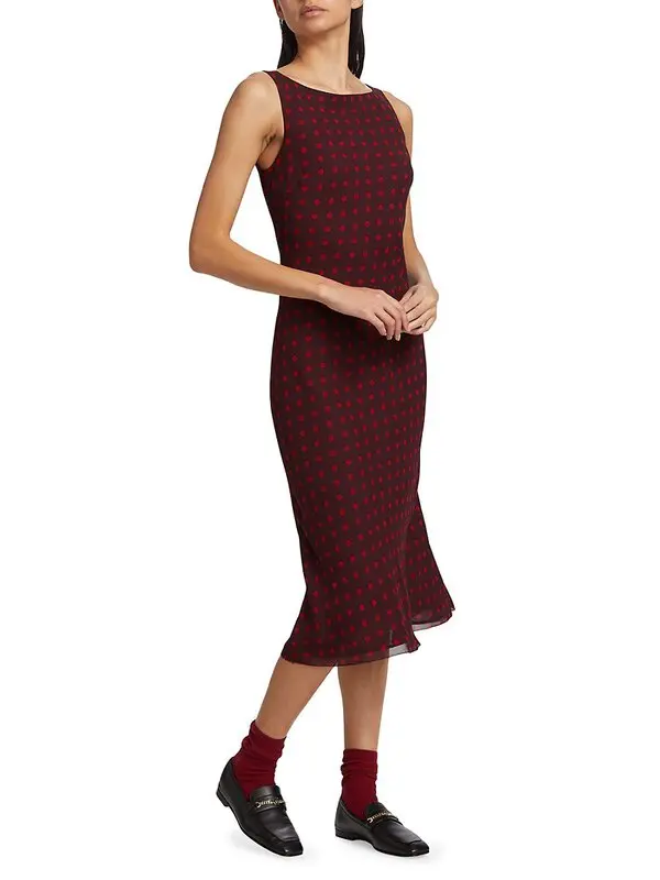 white christmas dresses Topanga Printed Midi Dress main image 0