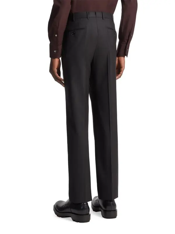 Zegna 15milmil15 Wool Pants - Black