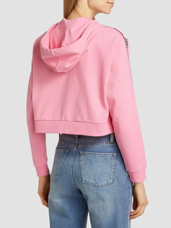 Moschino Mos Under Donna-velmar Zip-front Hoodie