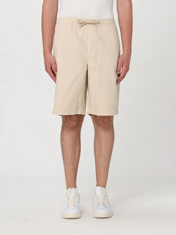 Armani Exchange Elasticated Waist Drawstring Shorts - Sand