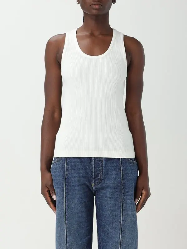 Bottega Veneta Ribbed Tank Top - White