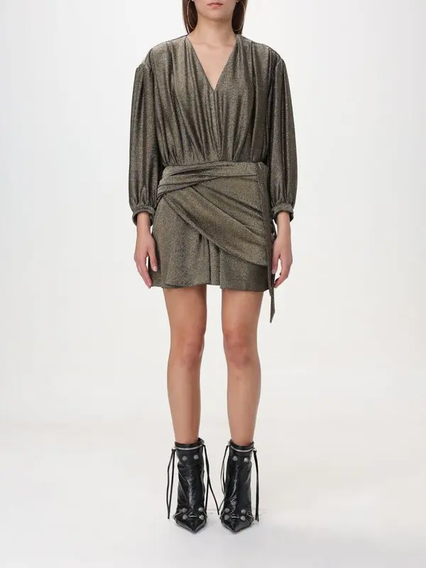 balenciaga gold dress Cristbal Balenciaga