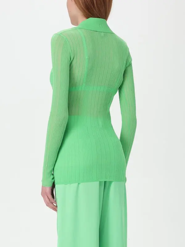 Pinko Ribbed Long Sleeve Sweater - Green