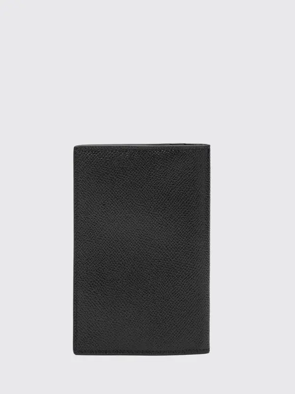 Dolce & Gabbana Textured Logo Plate Wallet - Black