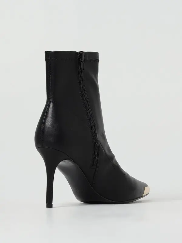 Versace Ankle Boots In Smooth Synthetic Leather