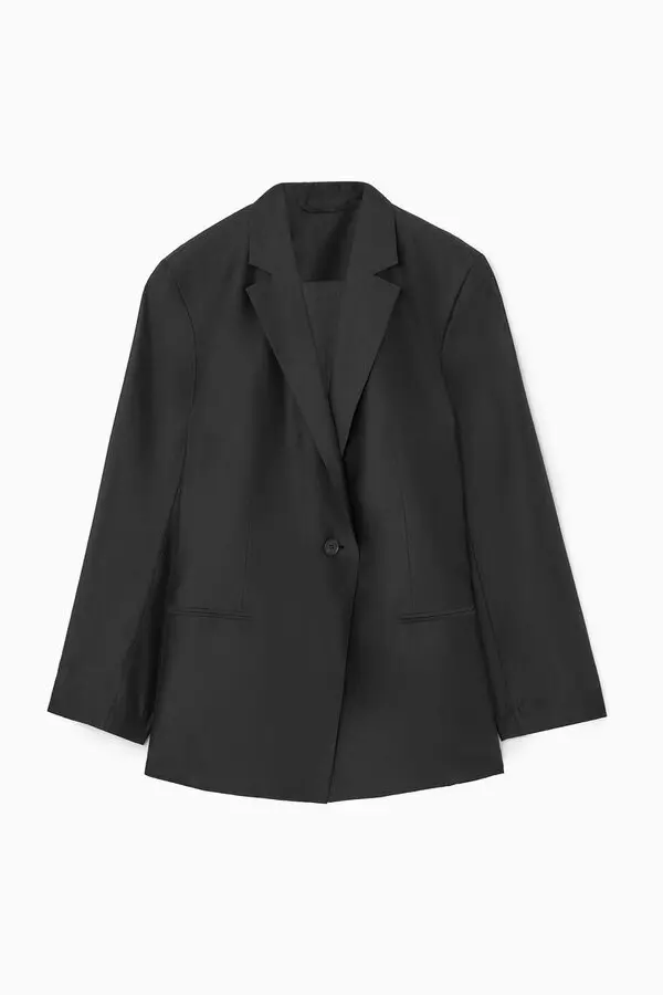 Cos Regular Draped Open-back Blazer