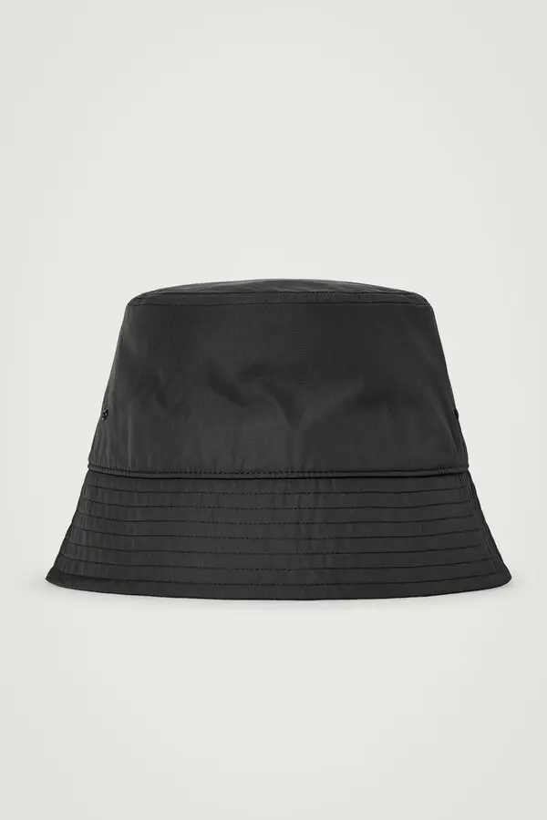 Cos Recycled Polyester Bucket Hat - Black