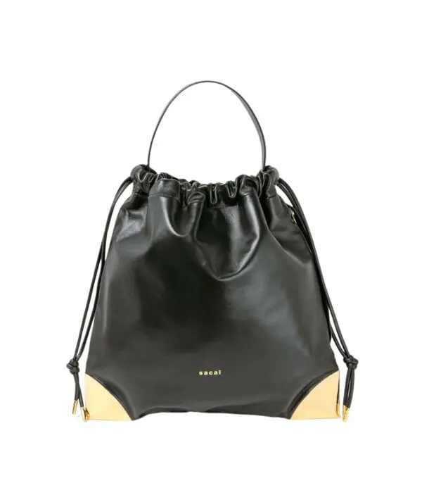 Sacai Corner Metal Drawstring Bag