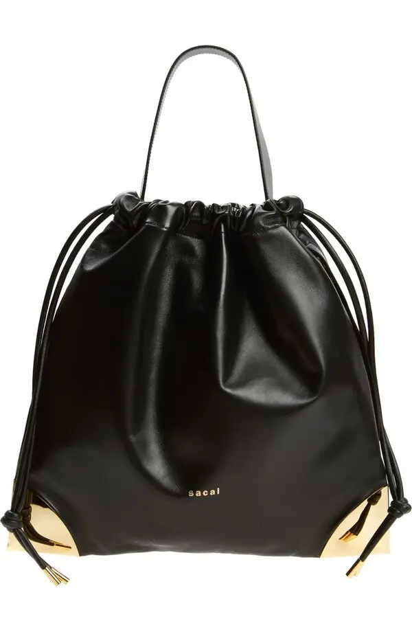 Sacai Corner Metal Drawstring Bag