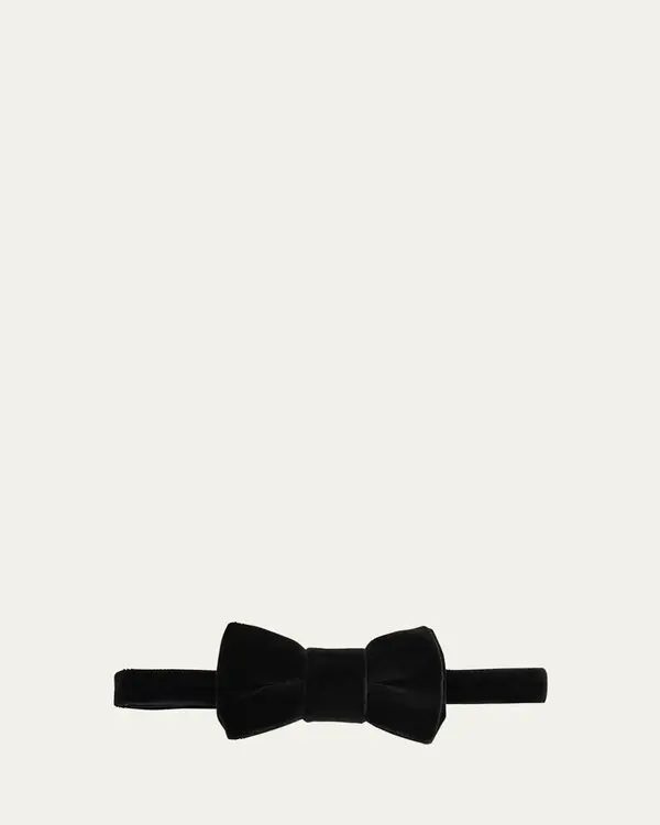 Charvet Velvet Bow Tie - Black