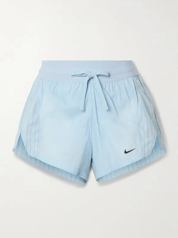 Nike Division Pinstriped Crinkled-shell Shorts - Blue
