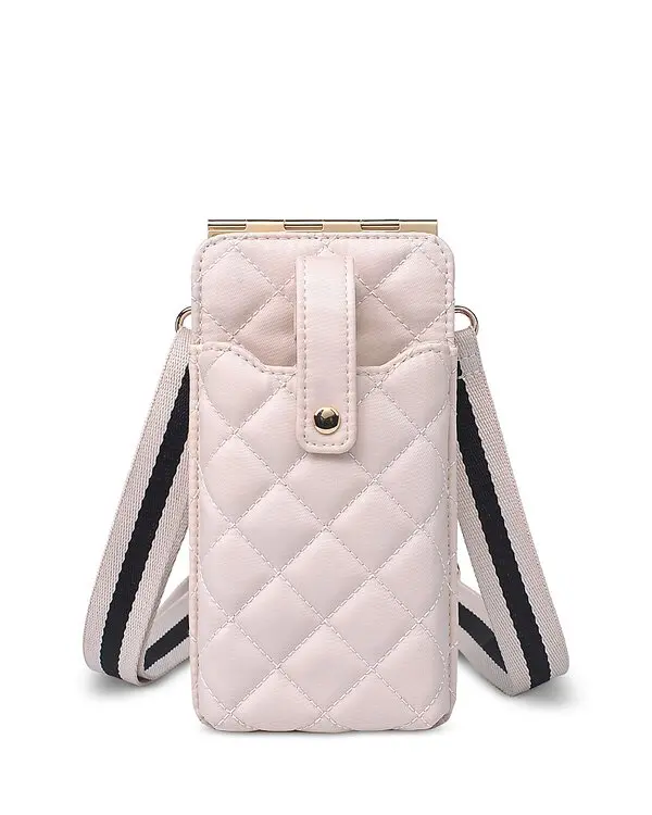 SOL AND SELENE Duality Quilted Mini Crossbody Wallet - Cream