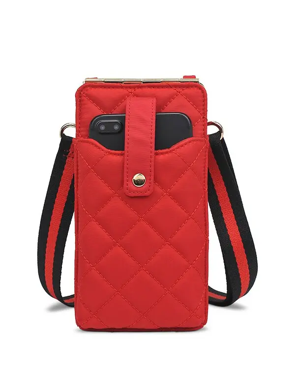 SOL AND SELENE Duality Quilted Mini Crossbody Wallet - Red