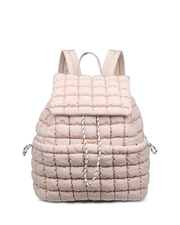 SOL AND SELENE Vitality Puffer Backpack - Cream