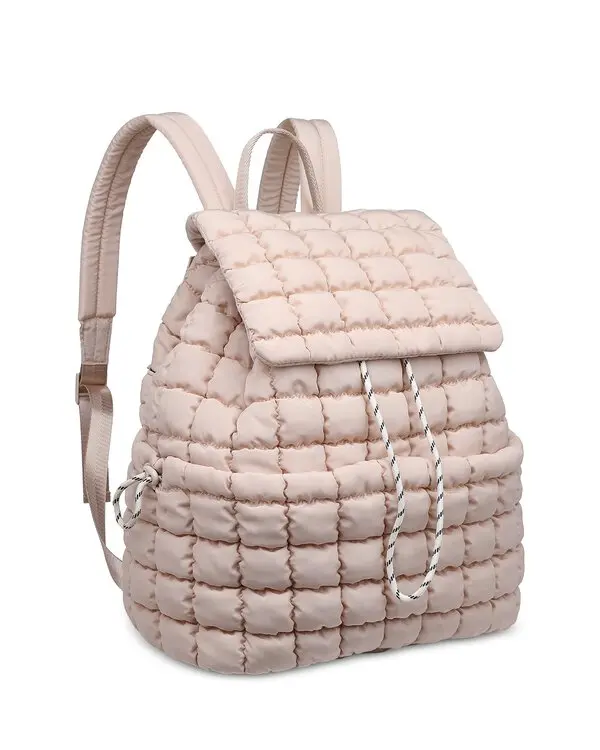 SOL AND SELENE Vitality Puffer Backpack - Cream