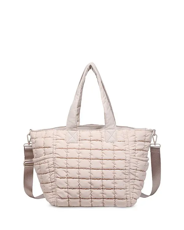 SOL AND SELENE Dreamer Puffer Extra Large Tote - Cream