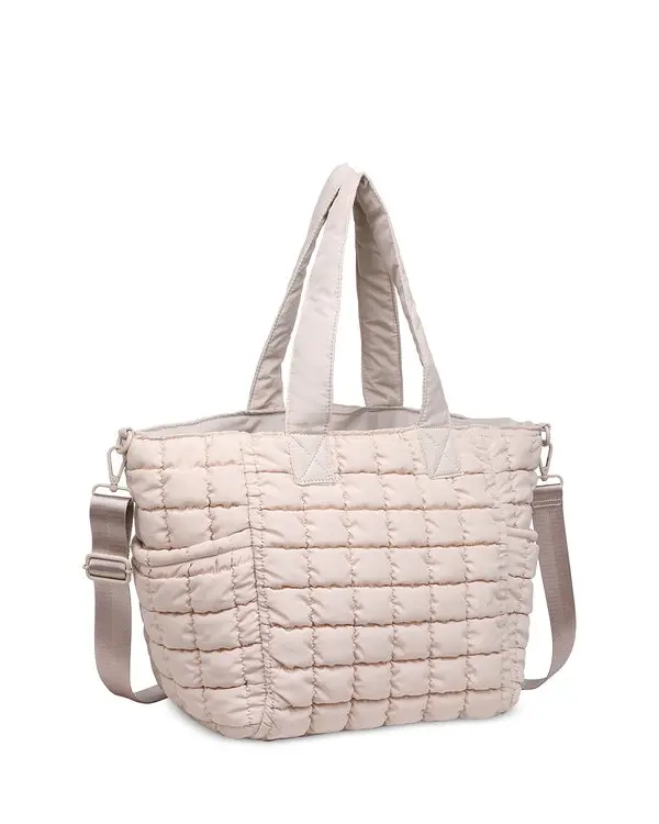 SOL AND SELENE Dreamer Puffer Extra Large Tote - Cream