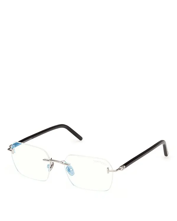 TOM FORD Rectangular Blue Light Glasses - Black