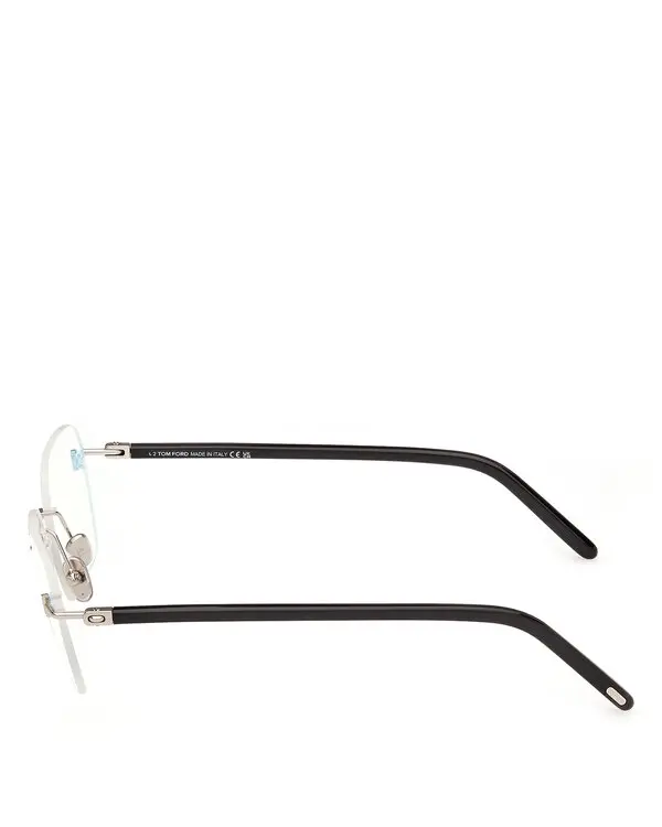 TOM FORD Rectangular Blue Light Glasses - Black