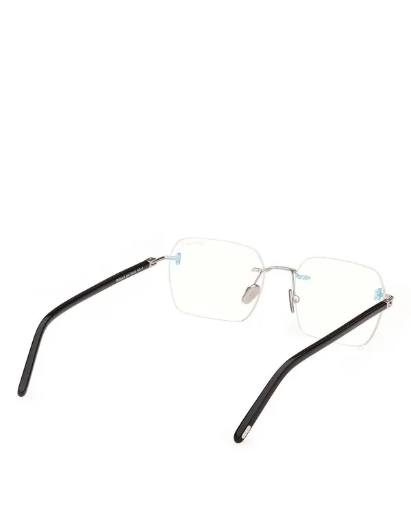 TOM FORD Rectangular Blue Light Glasses - Black
