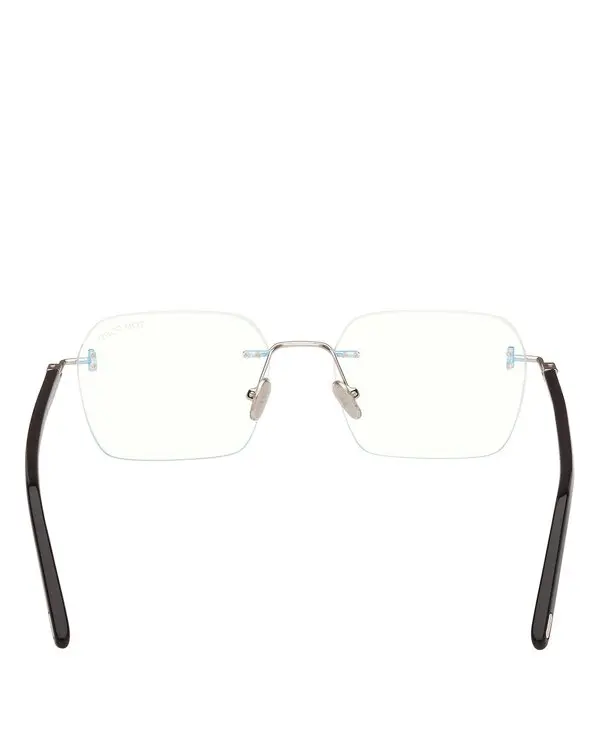 TOM FORD Rectangular Blue Light Glasses - Black
