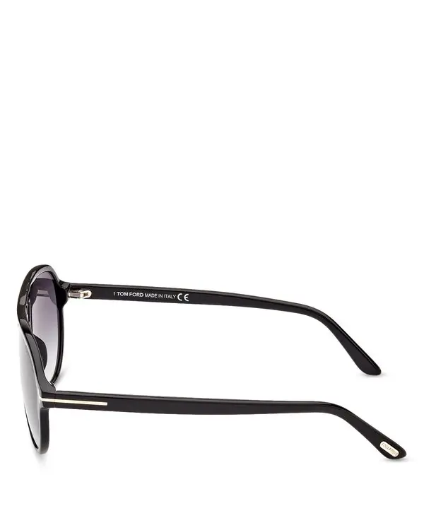 TOM FORD Jeffrey Pilot Sunglasses - Black/smoke Gradient