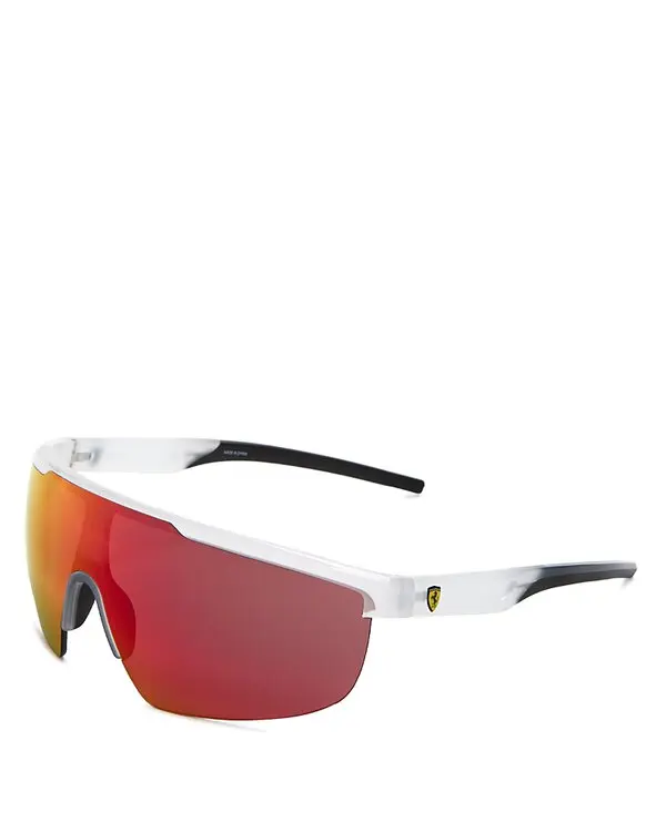 FERRARI 140mm Shield Sunglasses - White/red Gradient
