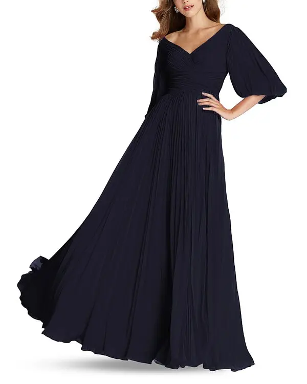 Rickie Freeman For Teri Jon Chiffon Gown - Navy