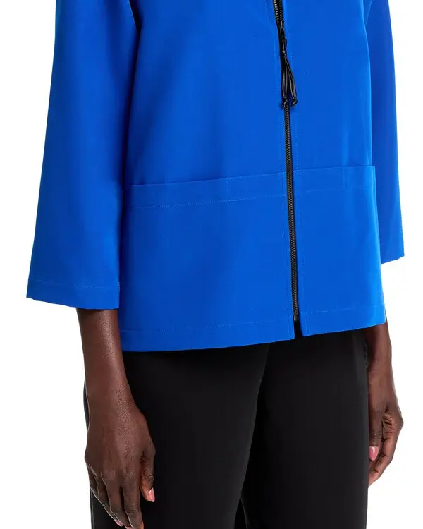 Caroline Rose Comfort Stretch Zip Jacket - Royal