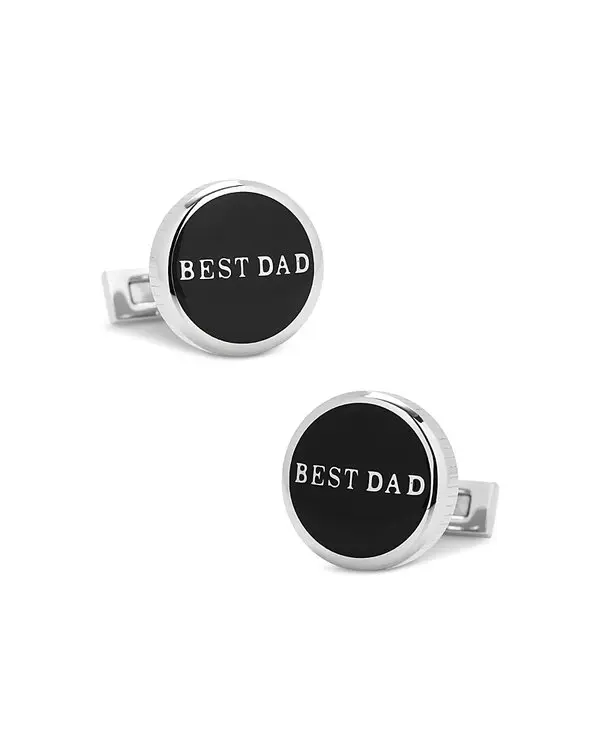 CUFFLINKS, INC. Best Dad Round - Black