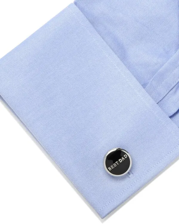 CUFFLINKS, INC. Best Dad Round - Black
