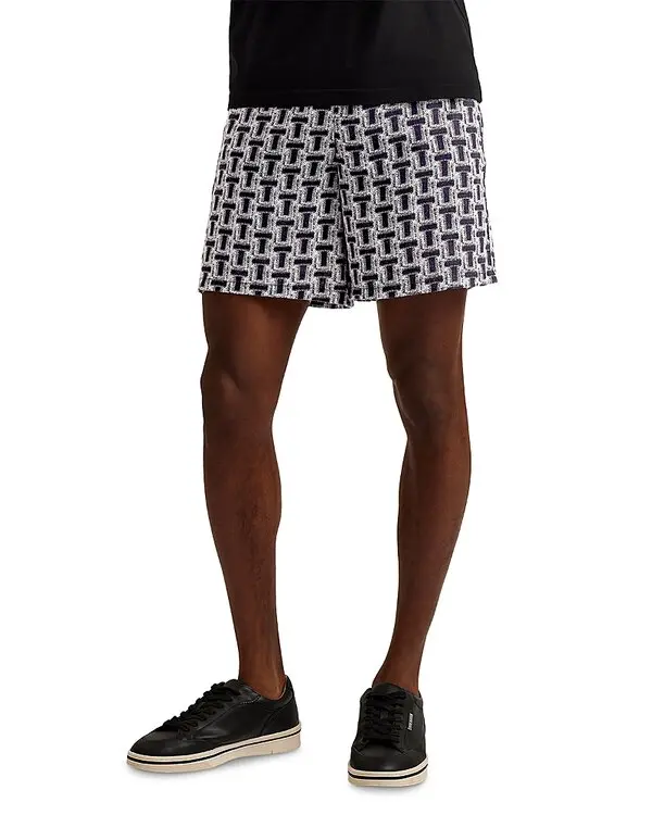 Ted Baker London Regular-fit Printed Drawstring Shorts