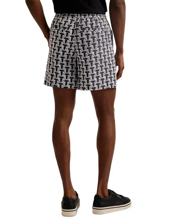 Ted Baker London Regular-fit Printed Drawstring Shorts