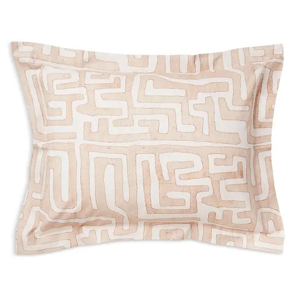 ST. FRANK Classic Kuba Cloth Sham, Pair - Blush