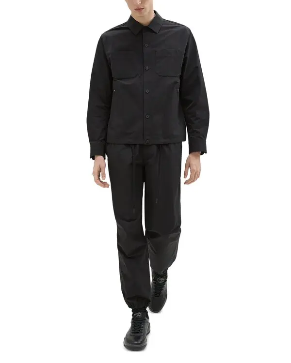 Theory Drawstring Hem Shirt Jacket - Black