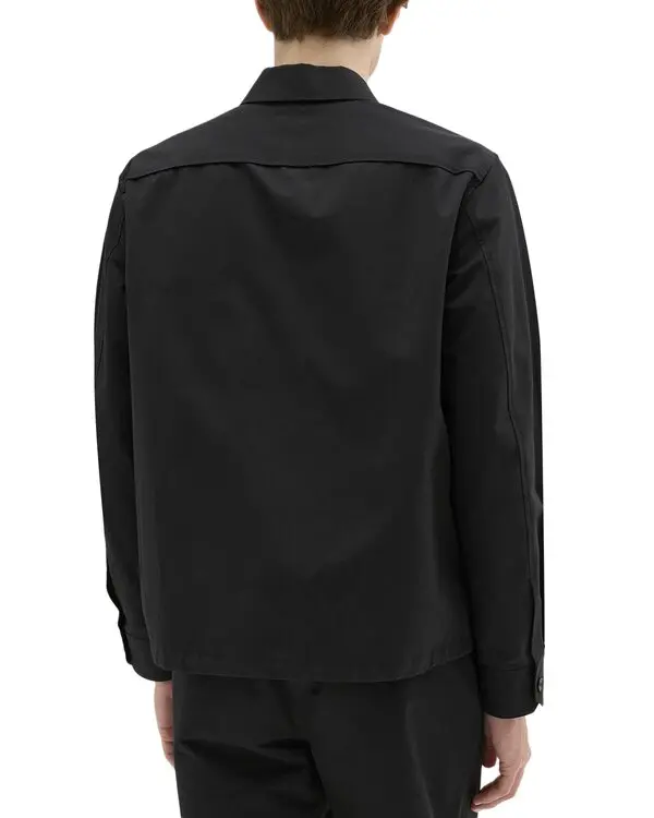 Theory Drawstring Hem Shirt Jacket - Black