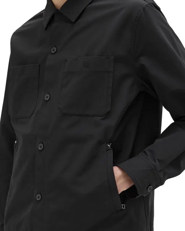 Theory Drawstring Hem Shirt Jacket - Black
