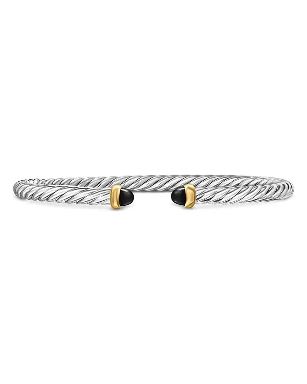 David Yurman Cable Flex Bracelet - Black Onyx/silver