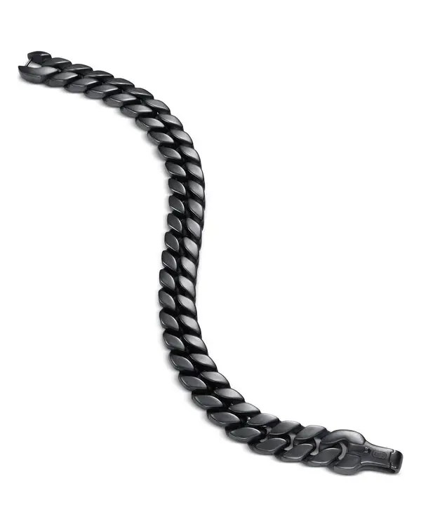 David Yurman Curb Chain Bracelet - Black