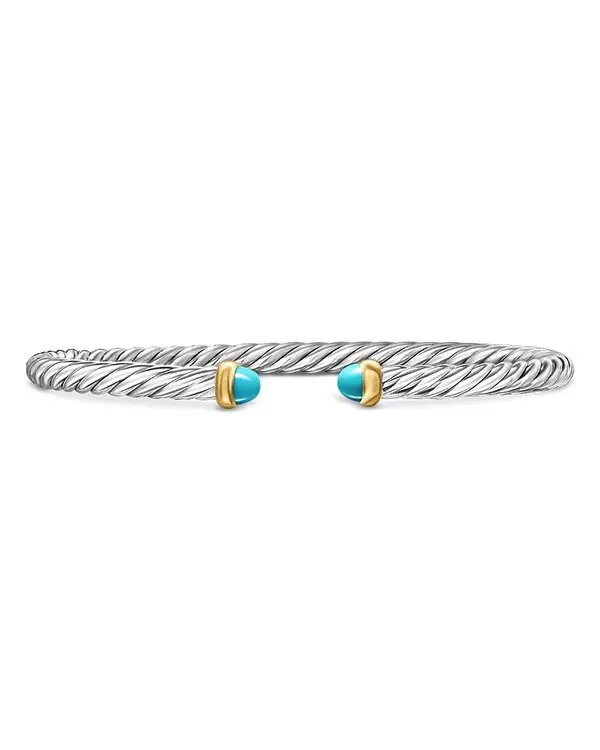 David Yurman Cable Flex Turquoise Bracelet - Turquoise/silver