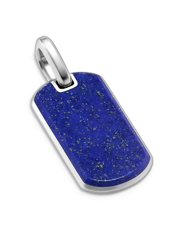 David Yurman Chevron Tag Pendant - Lapis Lazuli