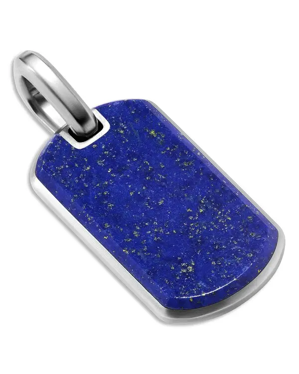 David Yurman Chevron Tag Pendant - Lapis Lazuli