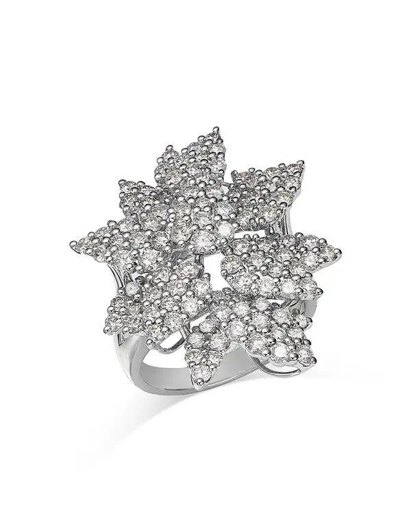 Bloomingdale'S Diamond Flower Ring - White