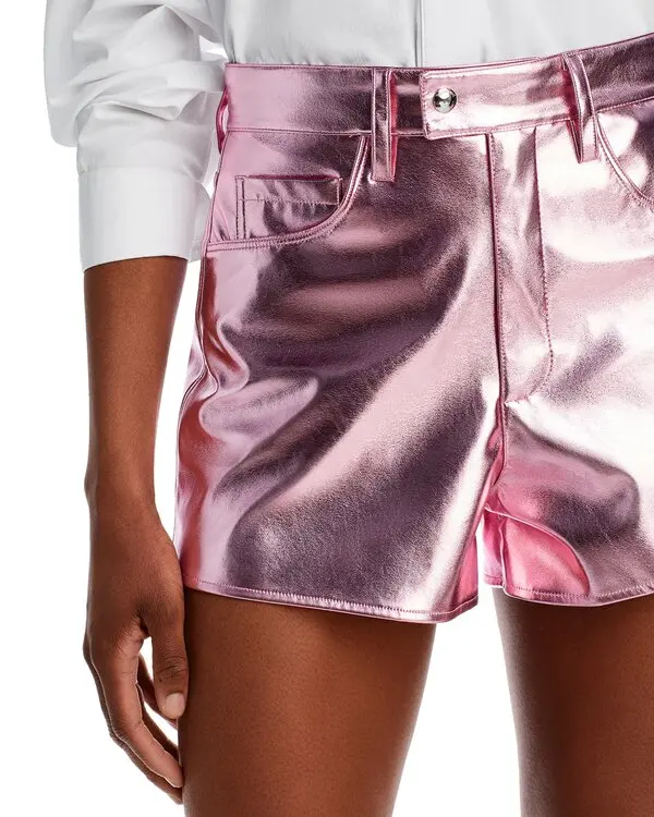 Blanknyc High-rise Metallic Shorts - Pretty Up
