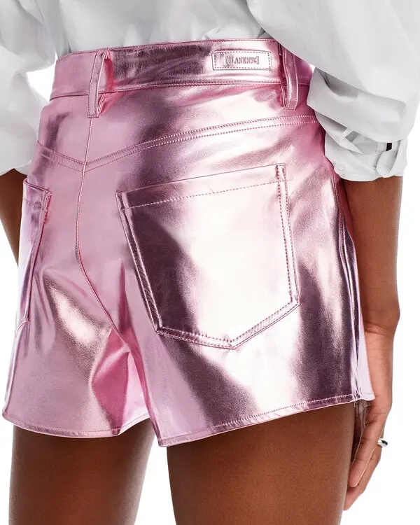 Blanknyc High-rise Metallic Shorts - Pretty Up