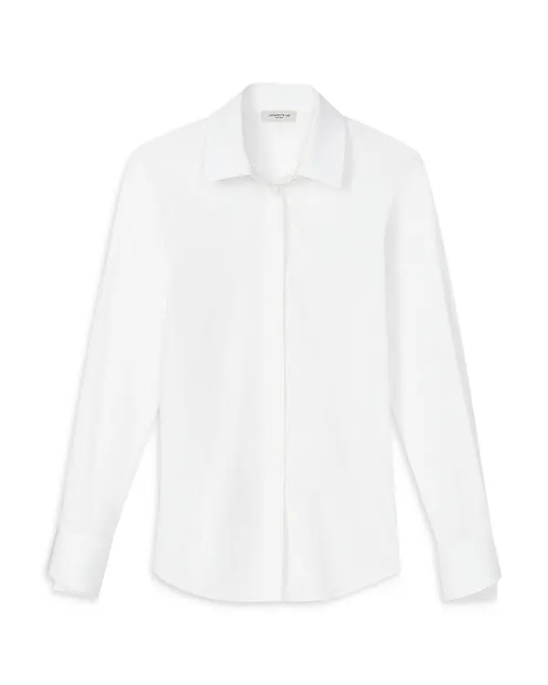 Lafayette 148 New York Wright Novelty Cuff Shirt