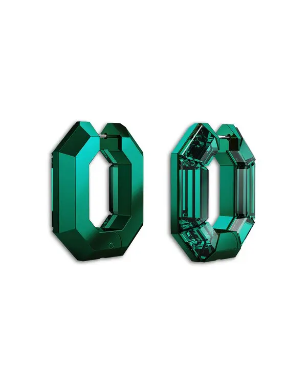 SWAROVSKI Lucent Crystal Earrings - Green