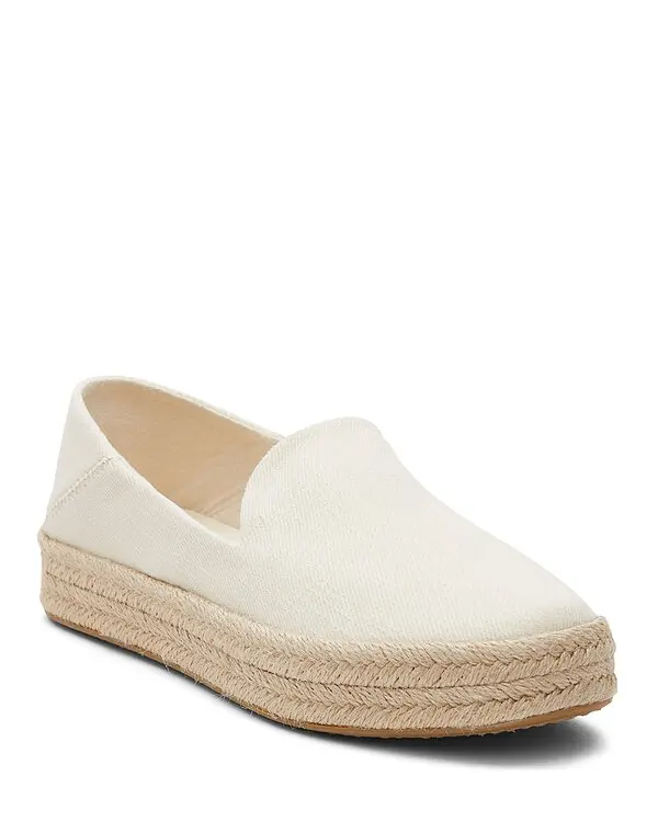 Toms Carolina Espadrille Platform Flats - Natural